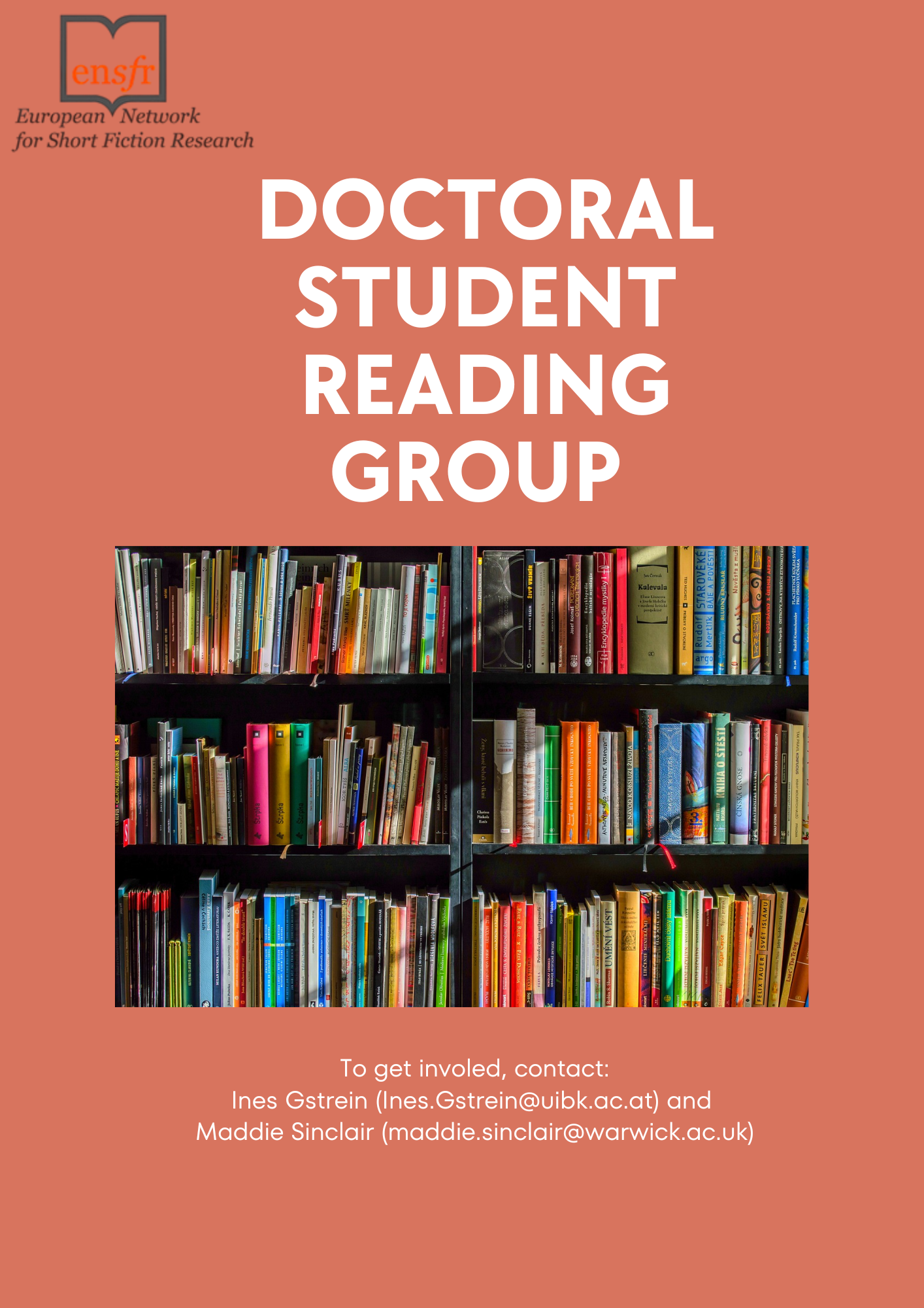 short fiction reading group poster – ENSFR